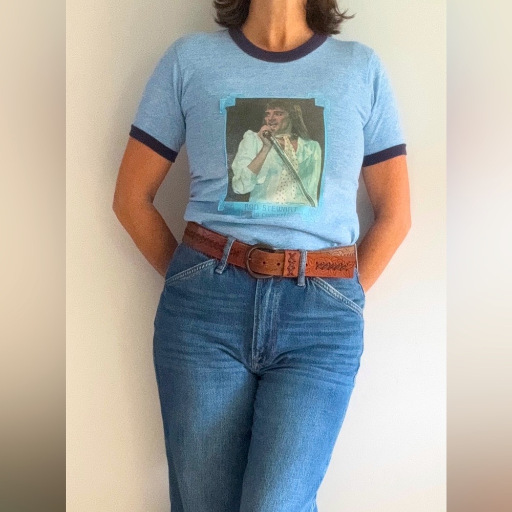Rare Vintage 1975 Rod Stewart In Concert Ringer Band … - Gem